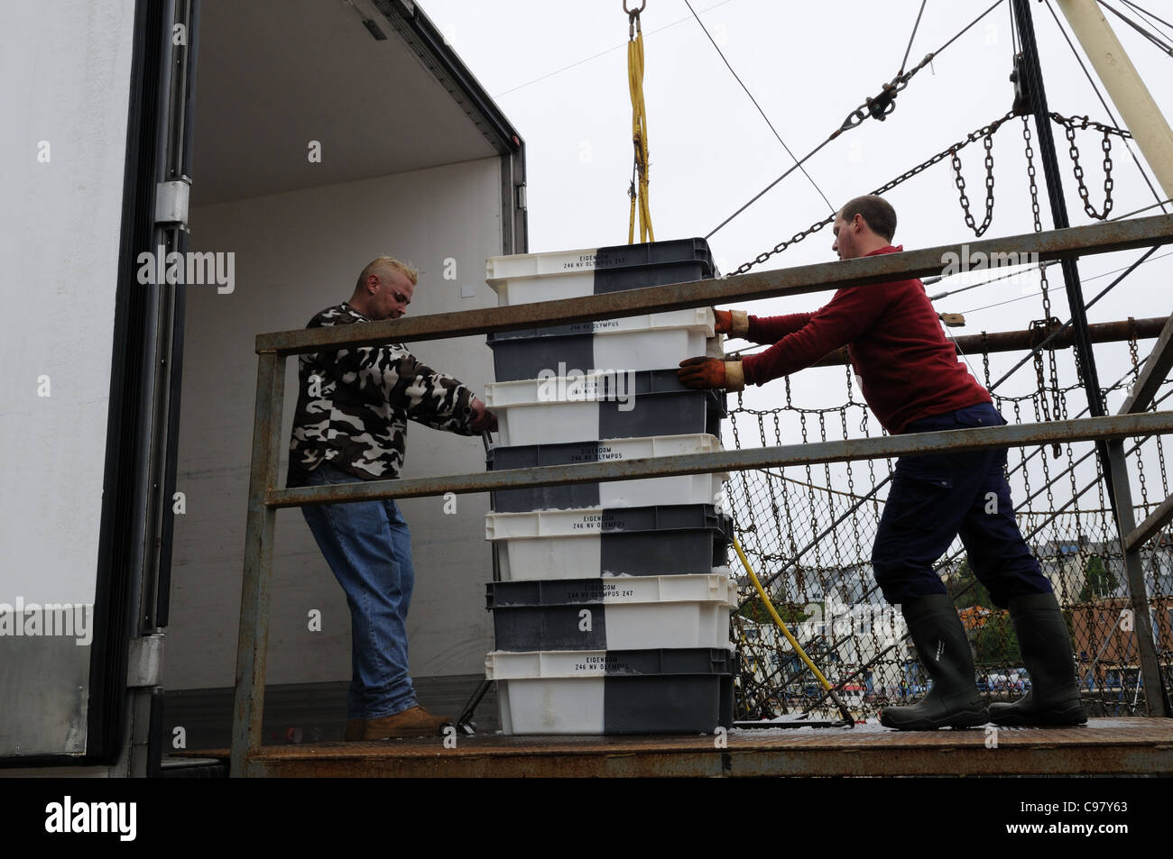 Loading A Lorry High Resolution Stock Photography and Images - Alamy