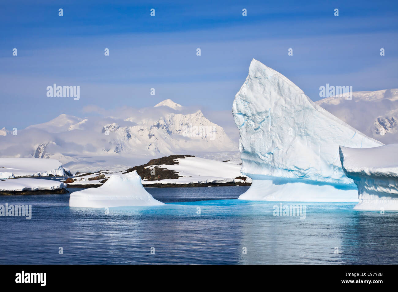Antarctic iceberg in the snow Stock Photo - Alamy