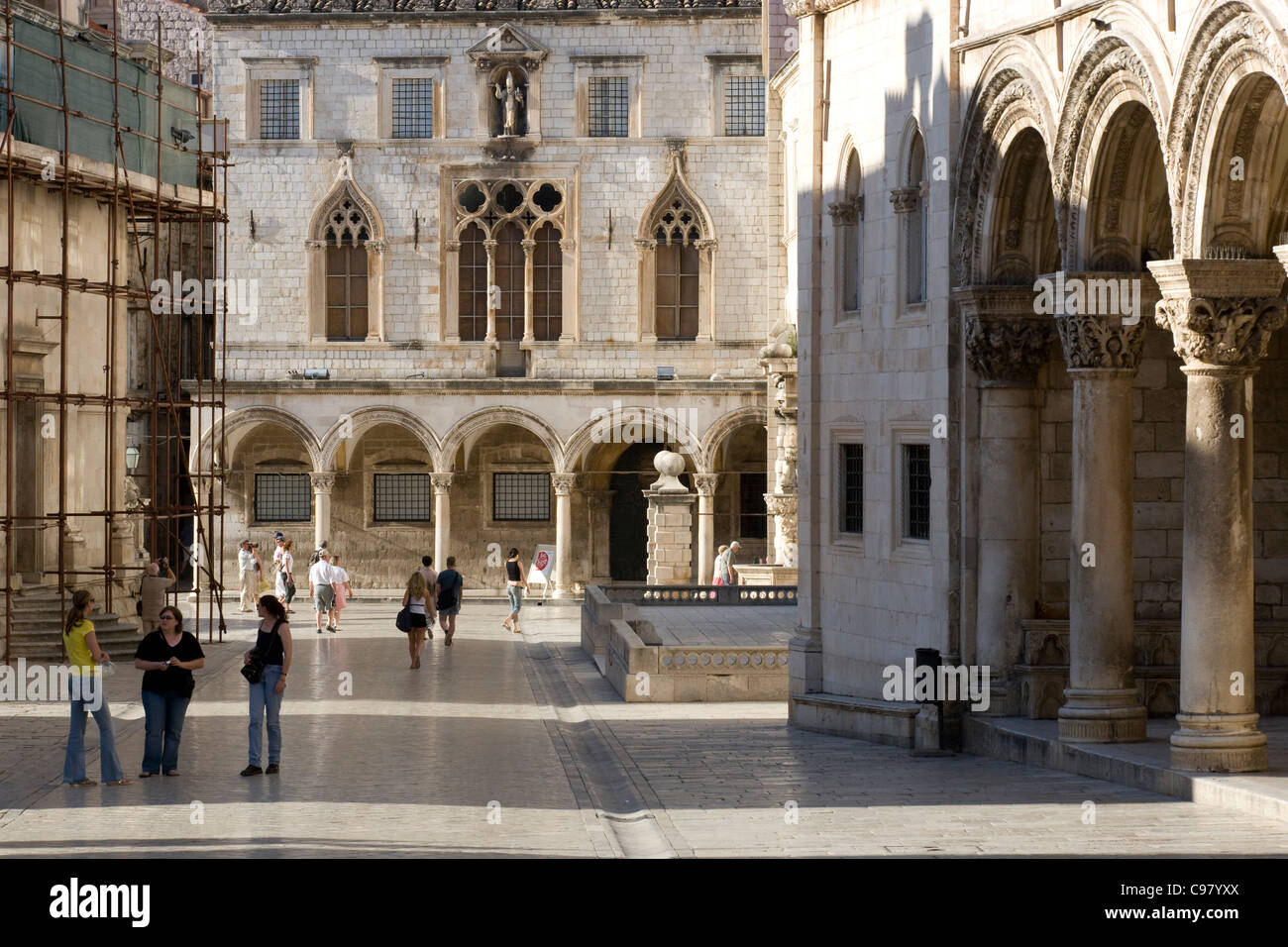Dubrovnik: Sponza Palace Stock Photo - Alamy