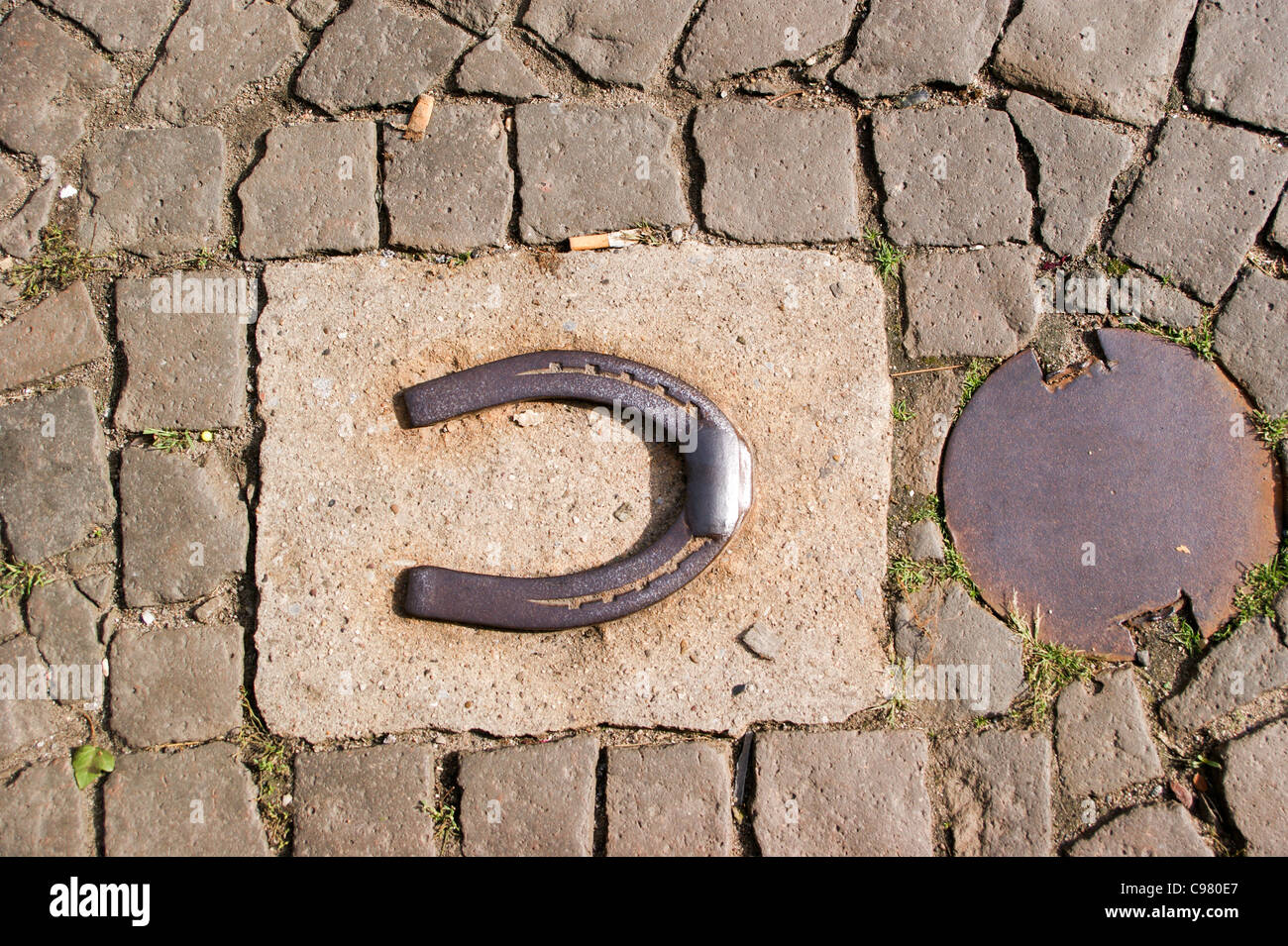 The Devil's Horseshoe, Hauptmarkt market place, Oberwesel, Mittelrhein ...