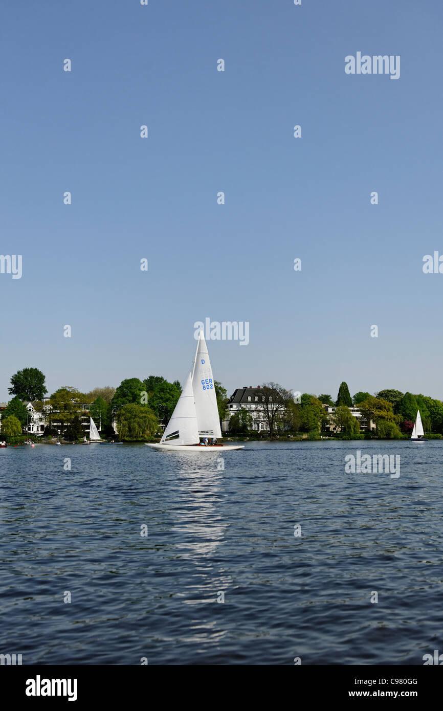 Aussenalster Outer Alster Lake High Resolution Stock Photography and ...