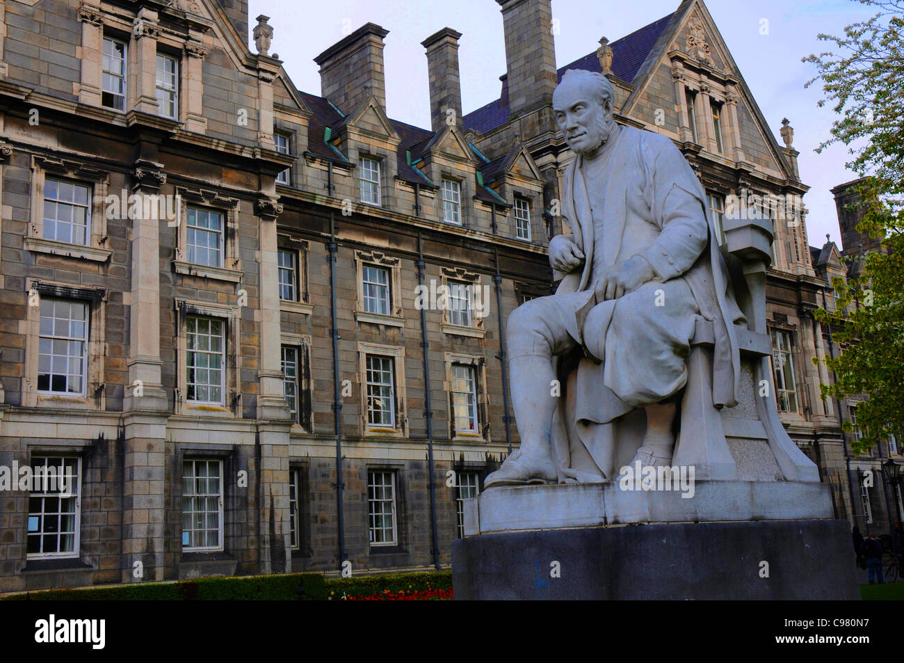 Trinity college statue hi-res stock photography and images - Alamy