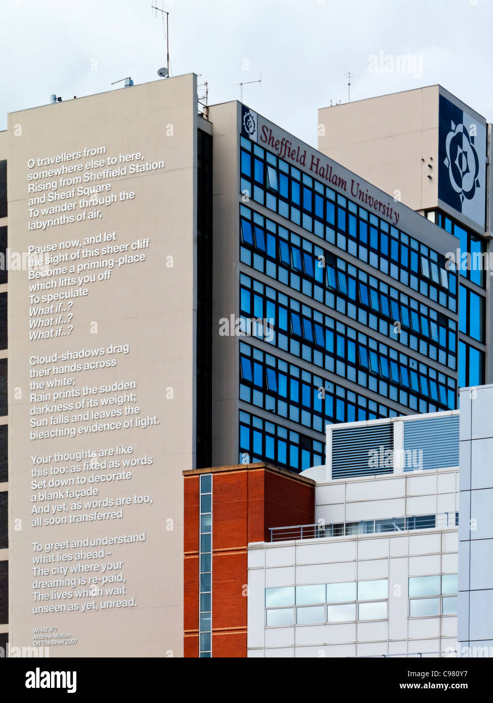 What If? poem by Andrew Motion on wall of Sheffield Hallam University ...