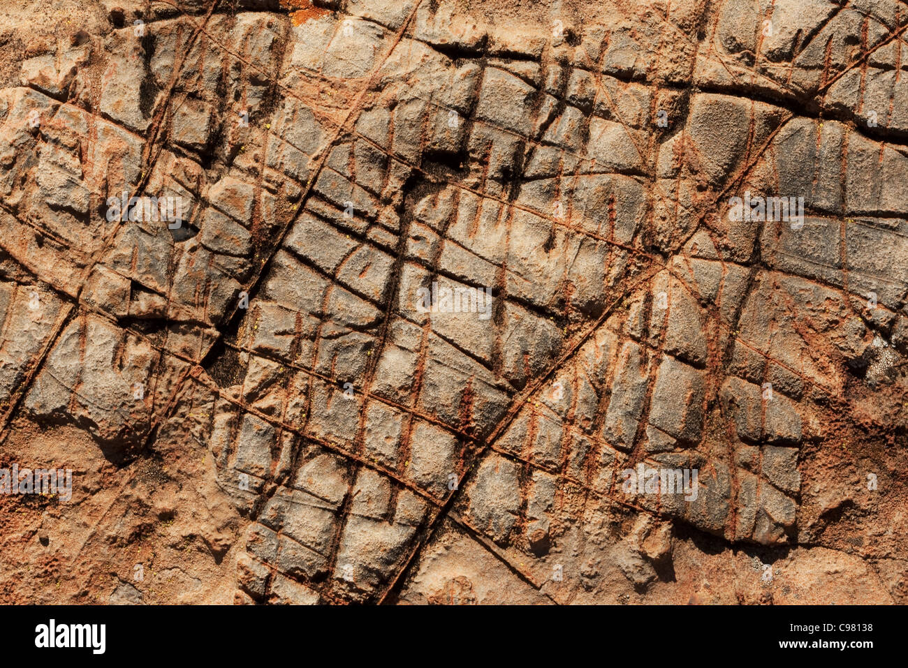 Africa geology stone surface texture lines striated striations fissures ...