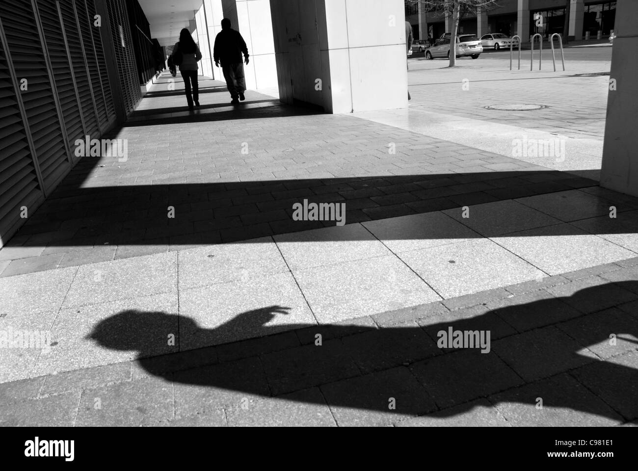 Picture taken of an exterior of a building, a minimalist conceptual ...
