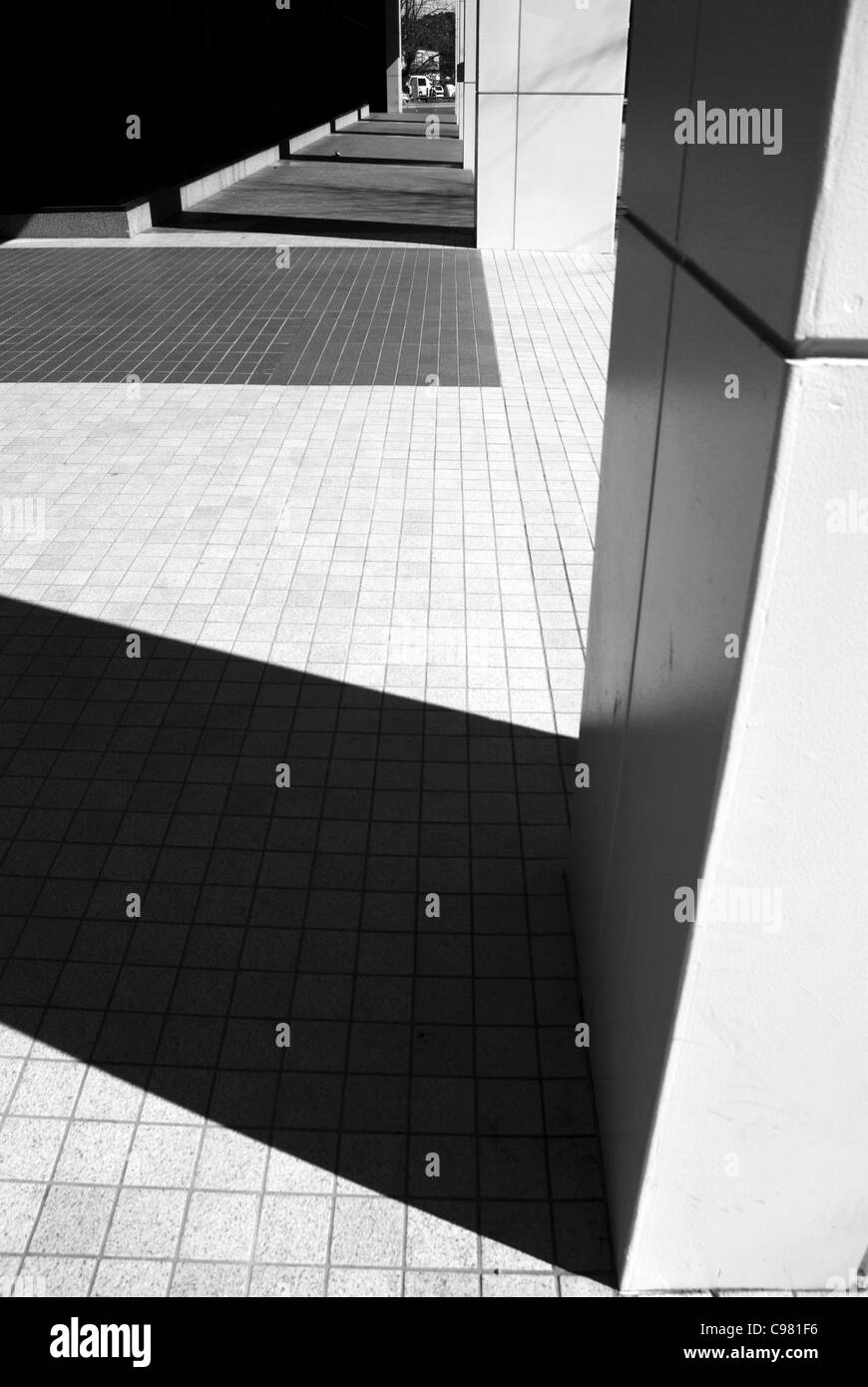 Picture taken of an exterior of a building, a minimalist conceptual ...