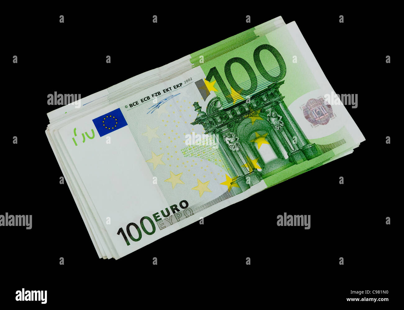 100 euro pile hi-res stock photography and images - Alamy
