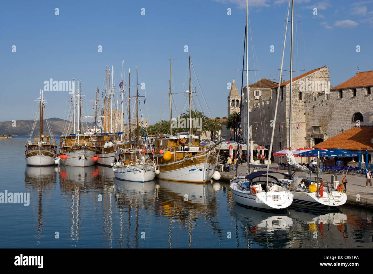 Trogir: the Riva Stock Photo - Alamy