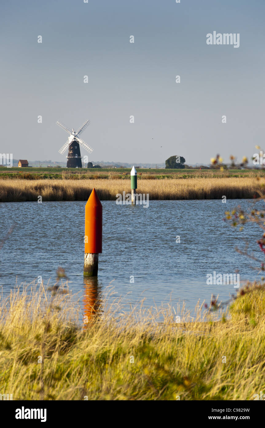 Berney Arms windmill Stock Photo - Alamy