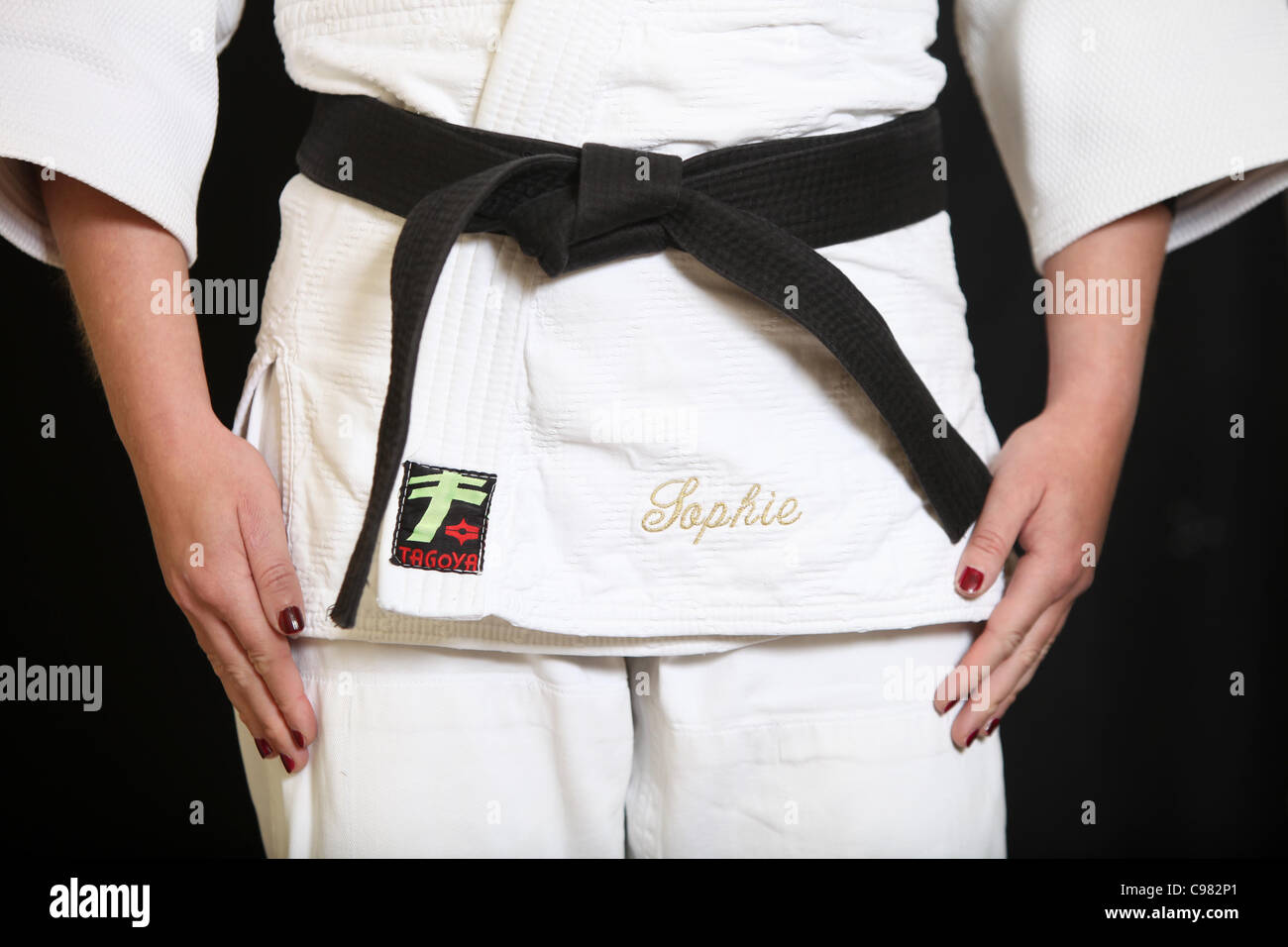 Female Judo fighter. Picture by James Boardman Stock Photo - Alamy