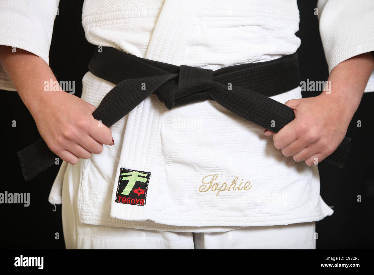 Female Judo fighter. Picture by James Boardman Stock Photo - Alamy