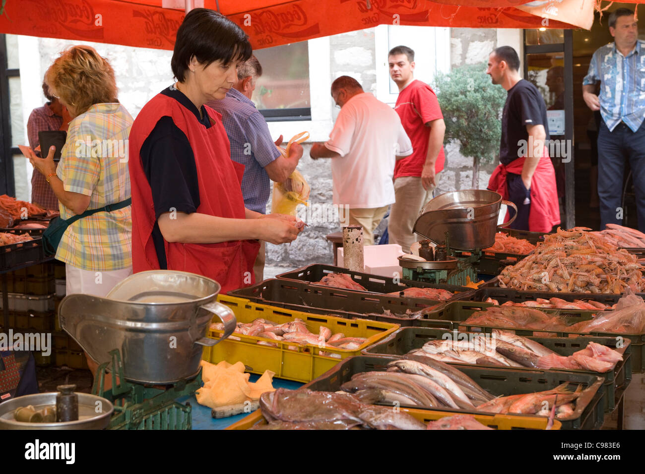 Split seafood market croatia hi-res stock photography and images - Alamy