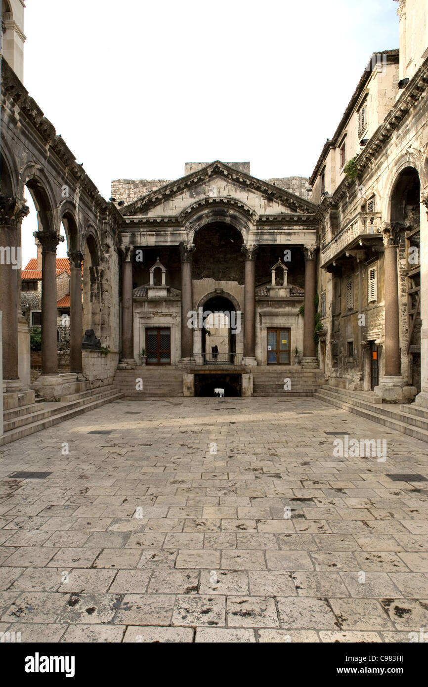 Split: Diocletian's Palace, Peristyle Stock Photo - Alamy