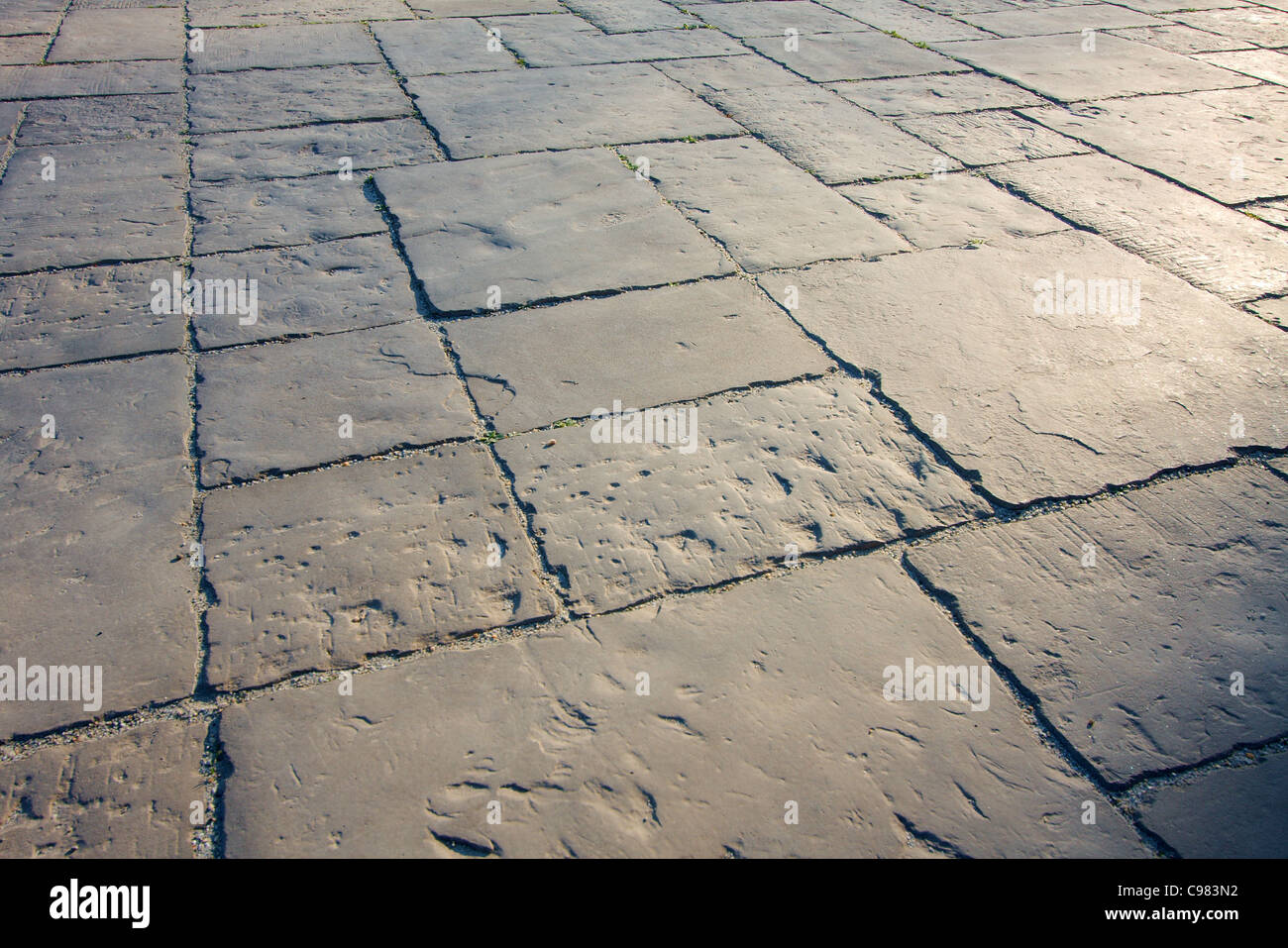 Old stone pavement in an urban area Stock Photo - Alamy