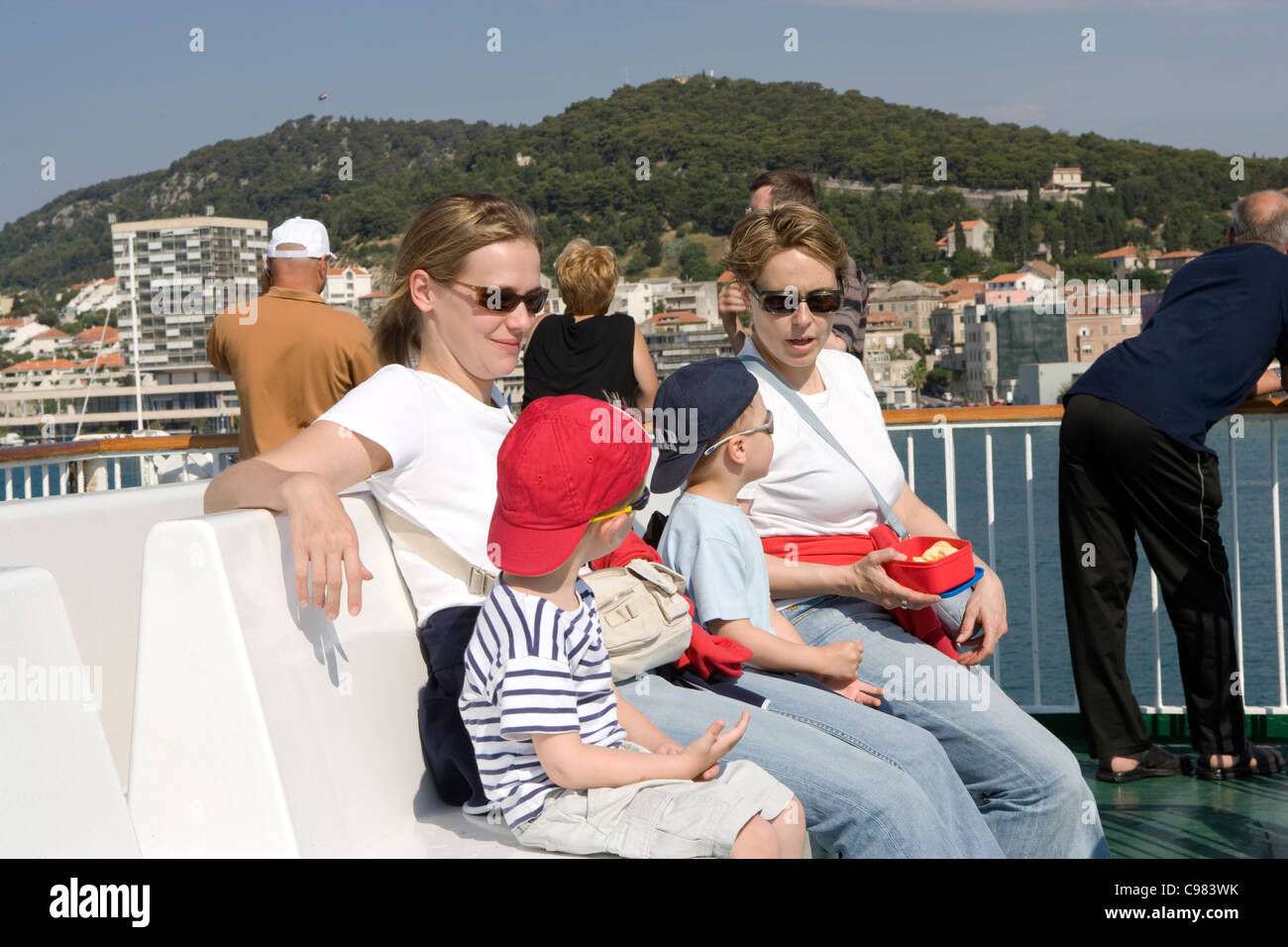 Split: ferry to Vis Stock Photo - Alamy