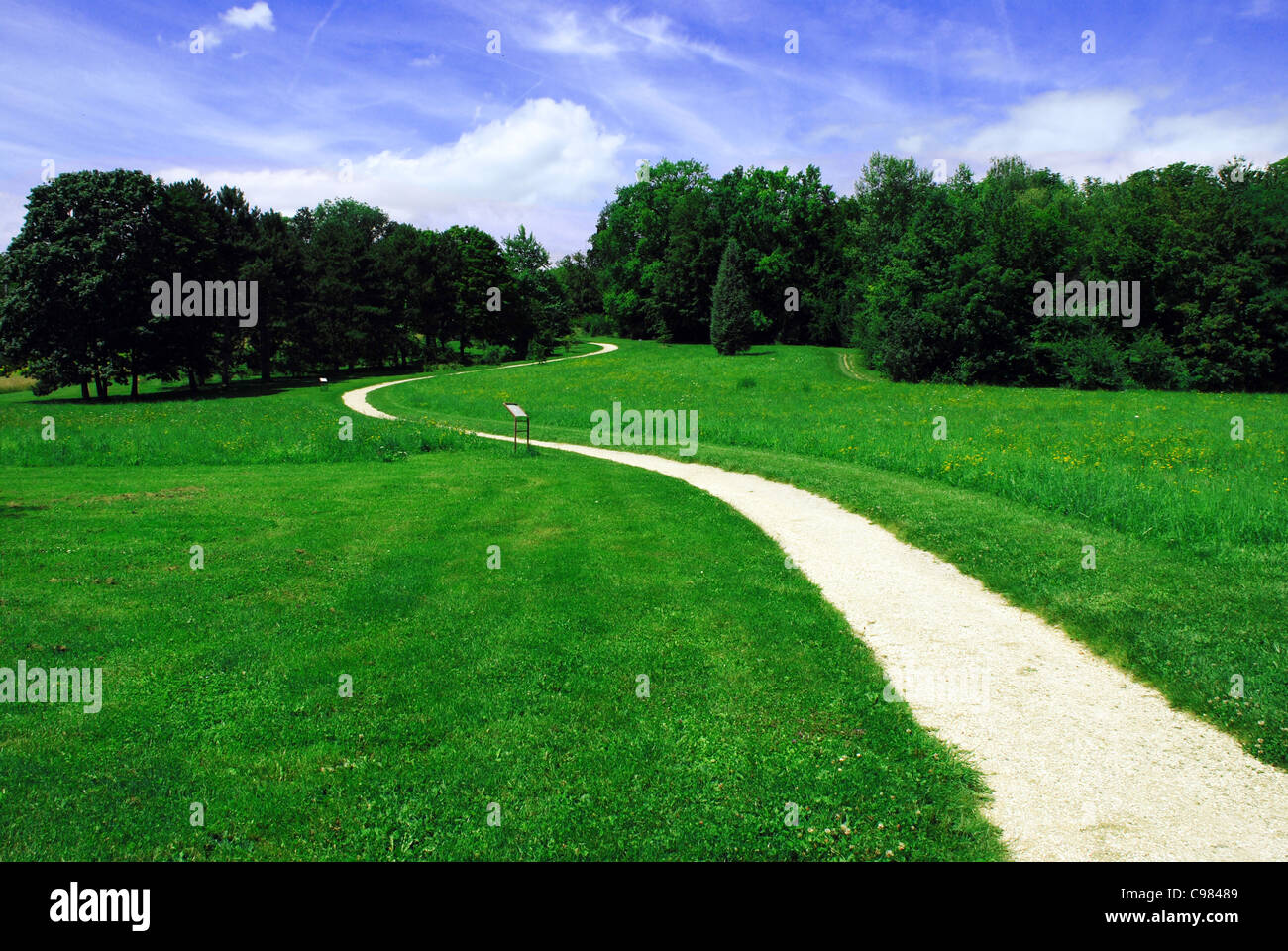Picture of a path at the countryside Stock Photo - Alamy