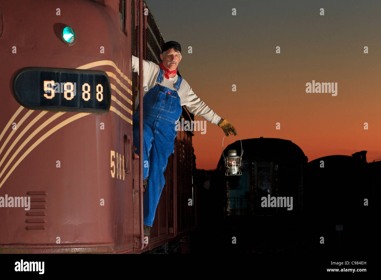 Railroad locomotive engineer High Resolution Stock Photography and Images - Alamy