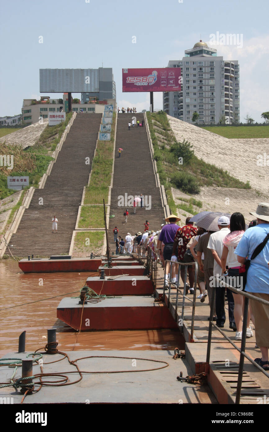 The 200 steps at Fengdu, China July 10, 2008 Stock Photo - Alamy