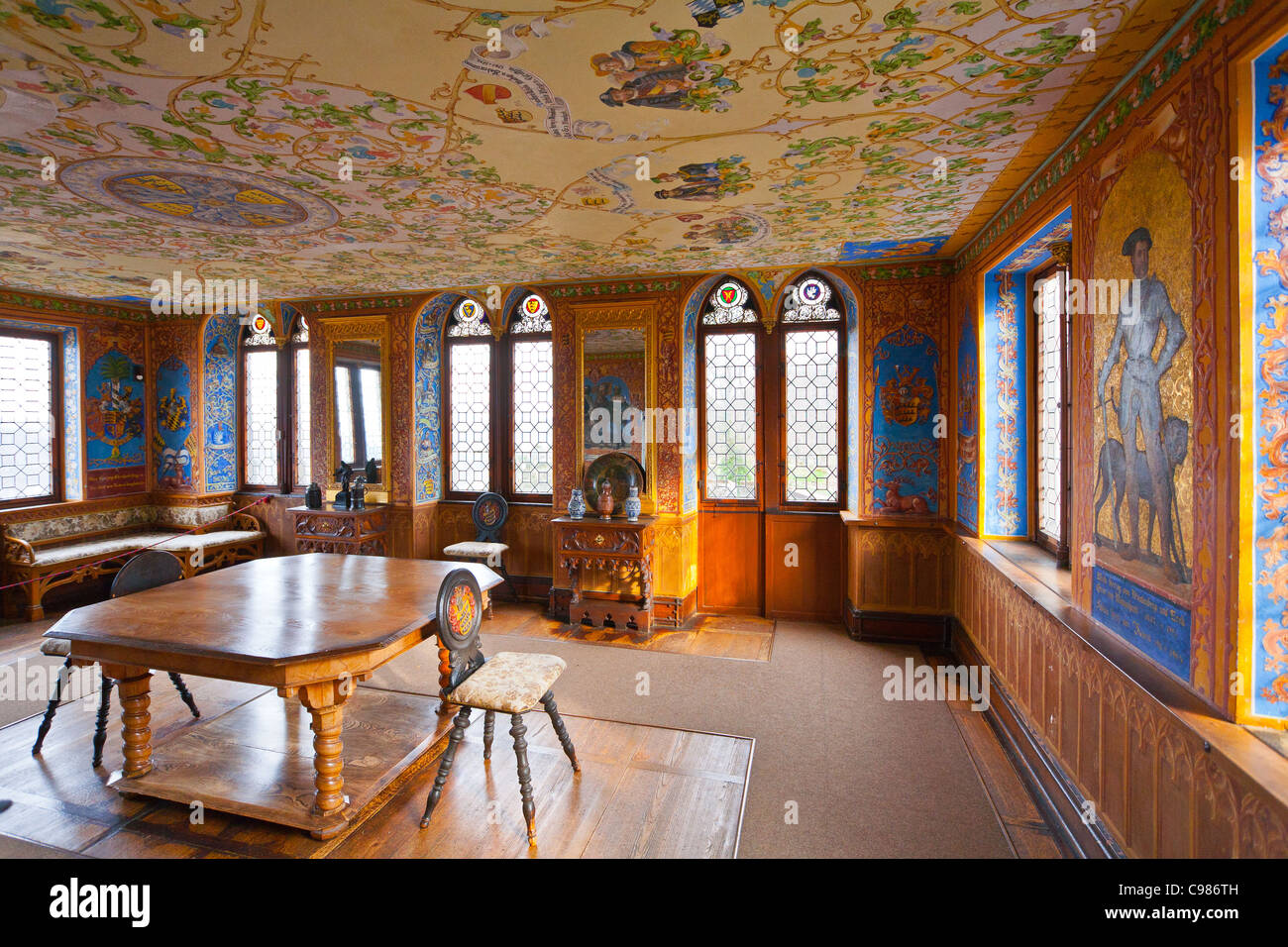 Neuschwanstein interior hi-res stock photography and images - Alamy
