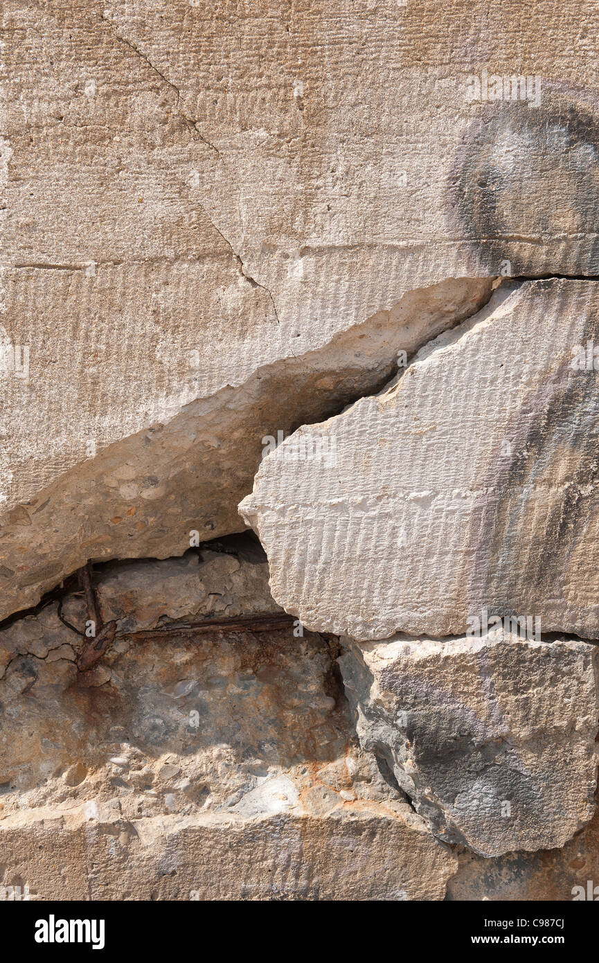 Remains of the Atlantic Wall in Normandy, off the beaten track behind a ...
