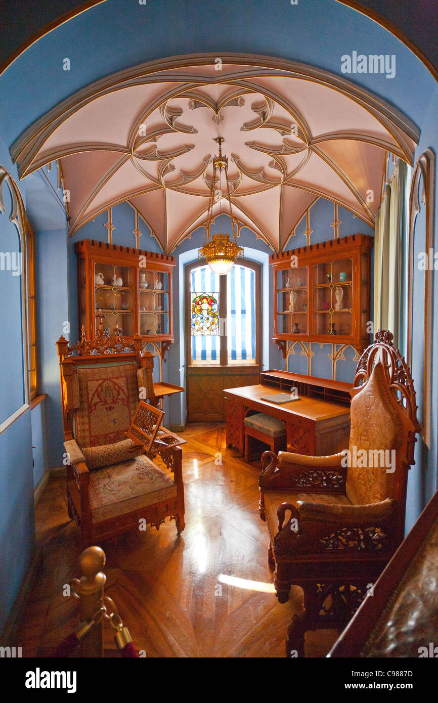 Romantic germany castle interior Stock Photo - Alamy