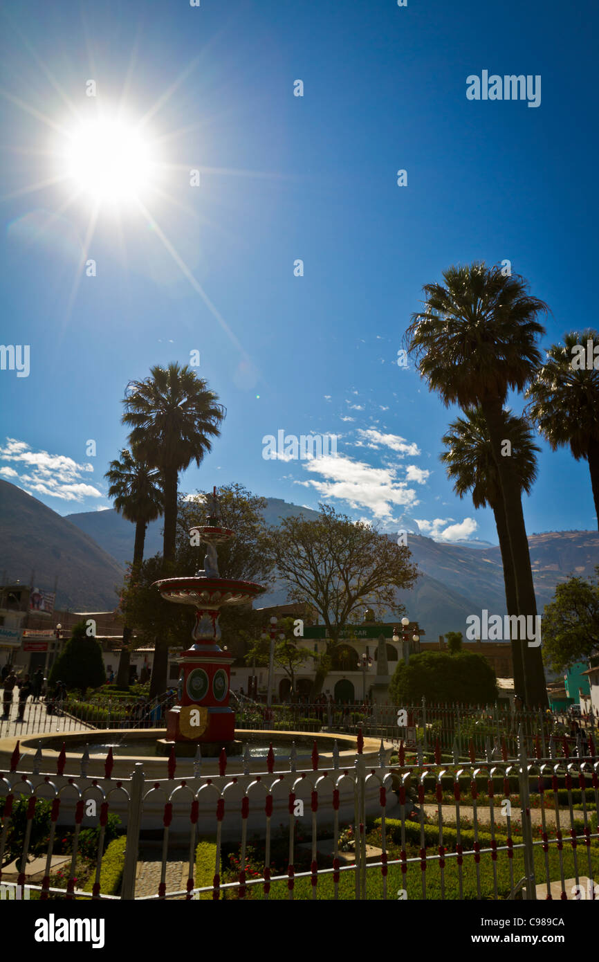 Caraz, Peru independence day parade Stock Photo - Alamy