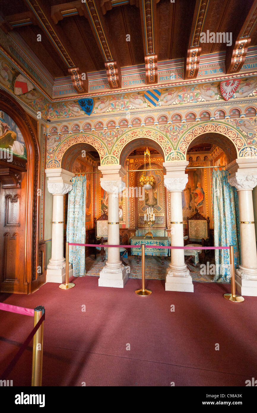 Romantic germany castle interior Stock Photo - Alamy