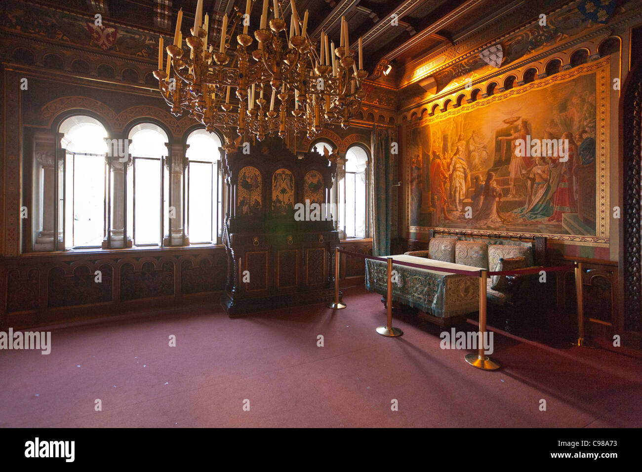 Neuschwanstein castle interior hi-res stock photography and images - Alamy