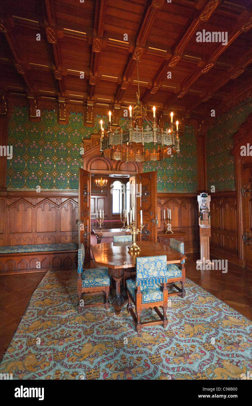 Romantic germany castle interior Stock Photo - Alamy