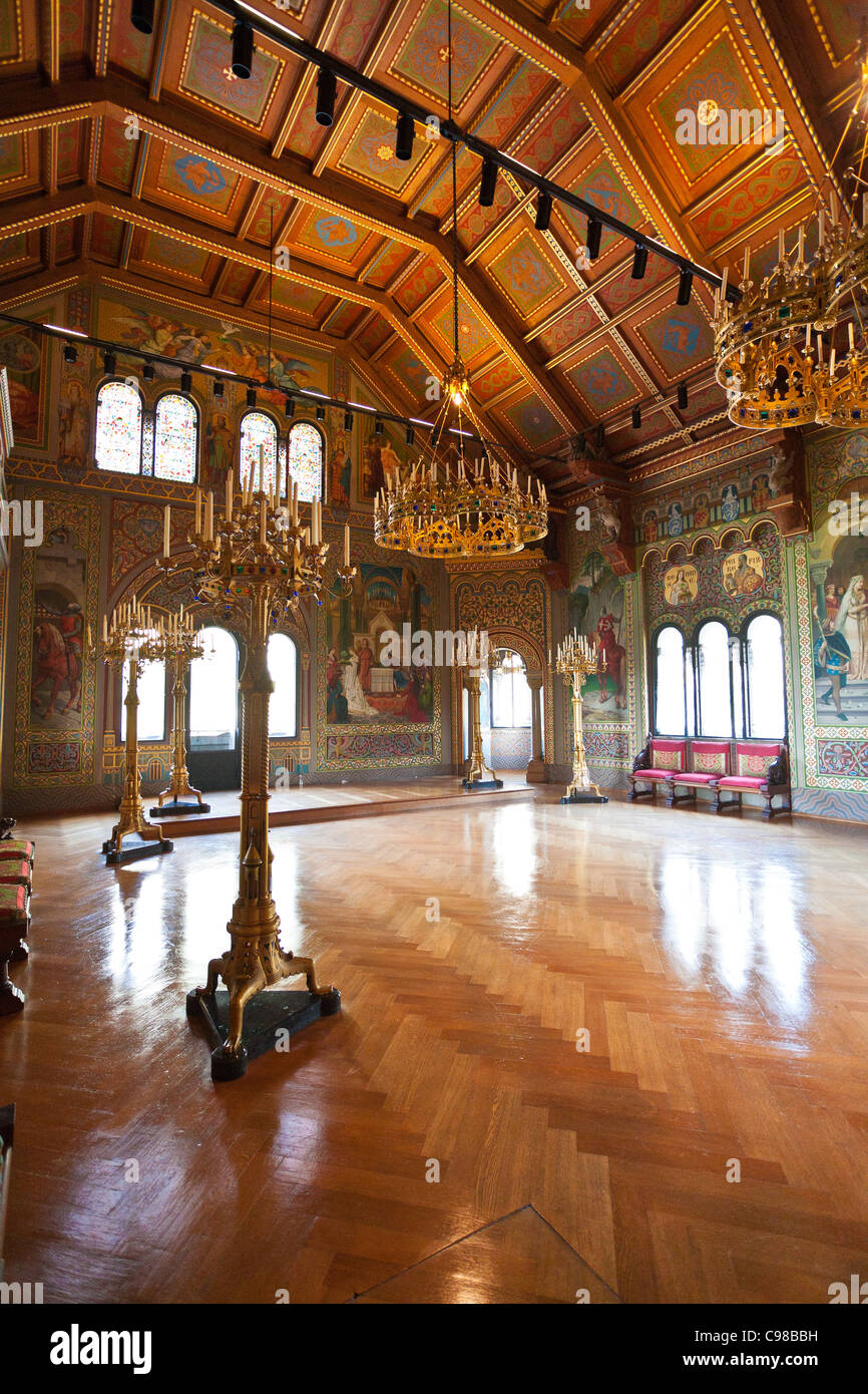 Romantic germany castle interior Stock Photo - Alamy