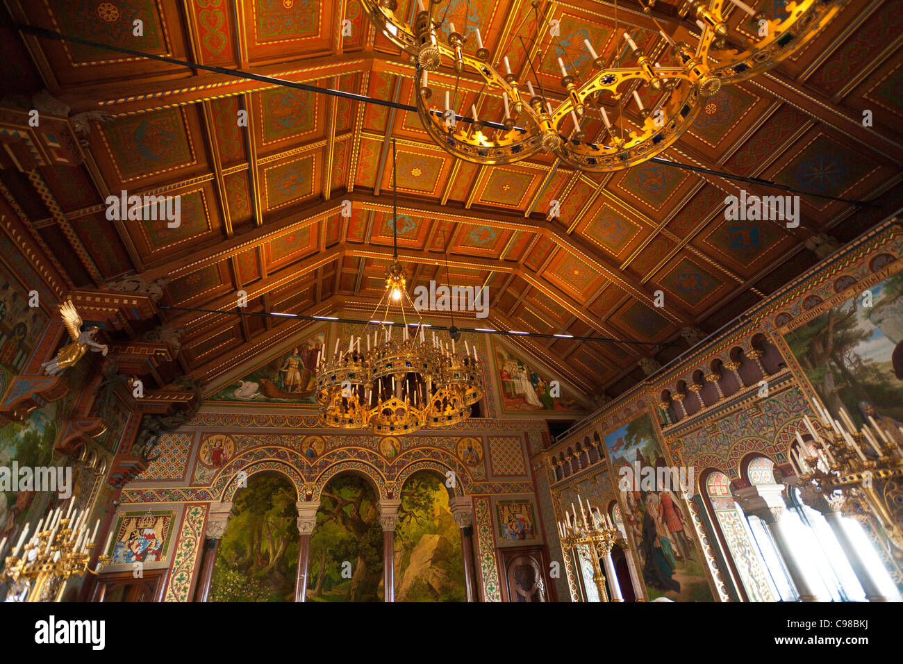 Neuschwanstein Castle Interior High Resolution Stock Photography and ...