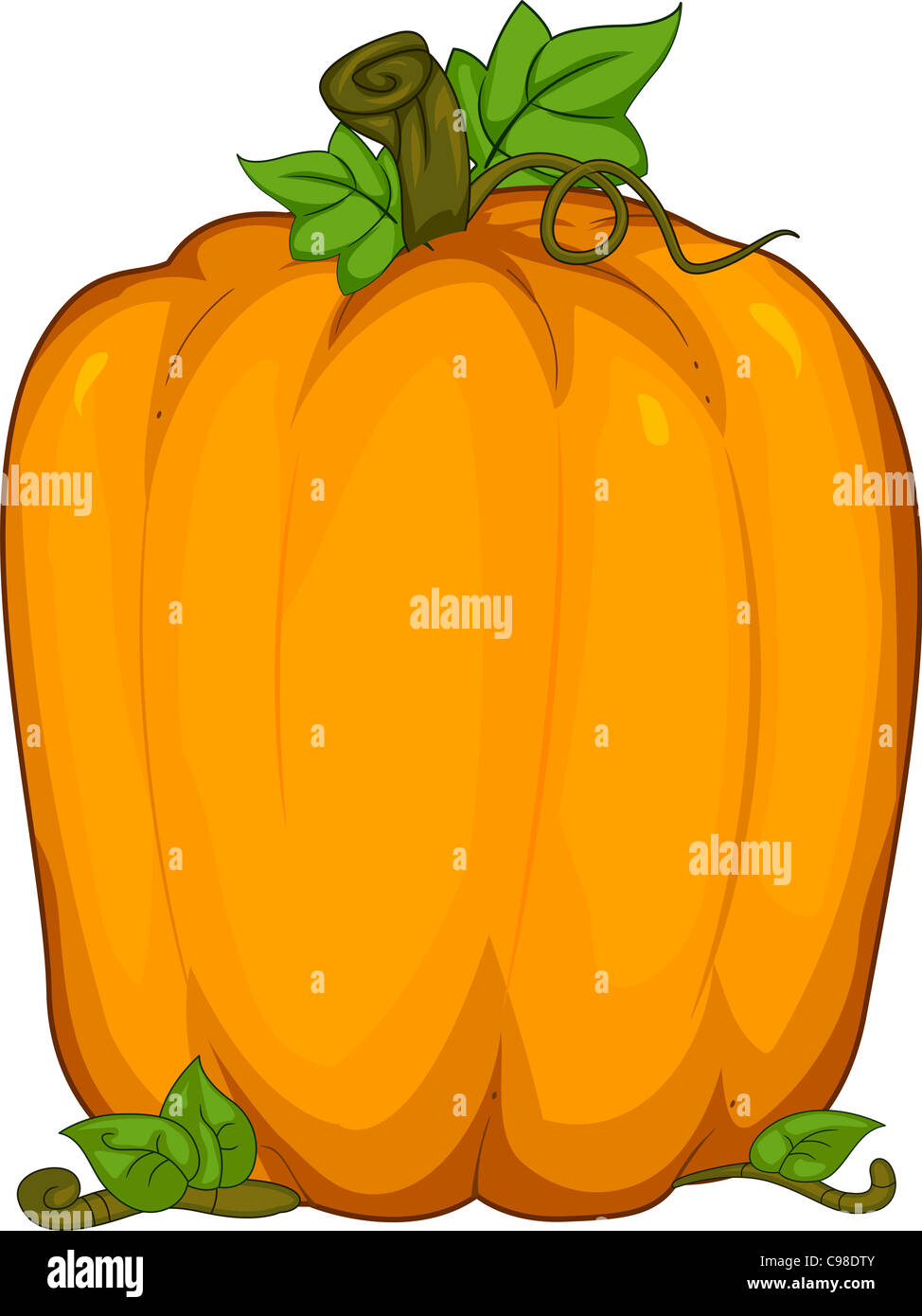 Background Illustration Featuring a Large Pumpkin Stock Photo - Alamy