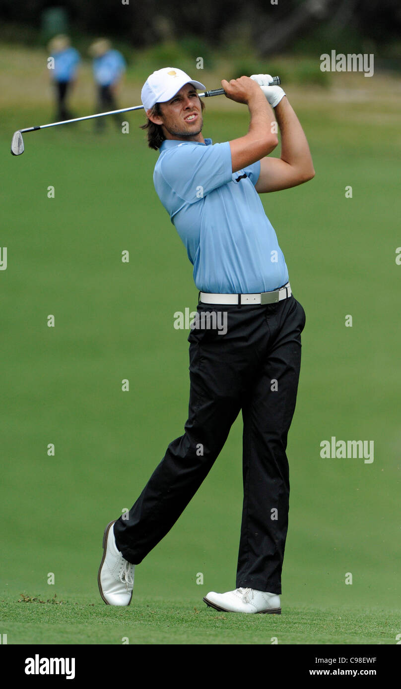 17.11.2011, Melbourne Australia. Aaron Baddeley in action at The ...