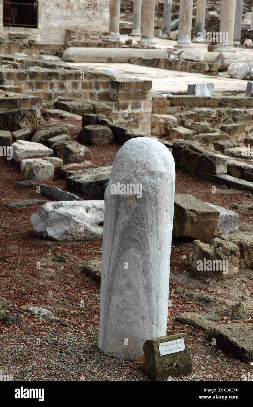 St Paul's Pillar, where St Paul was supposedly scrourged c 46AD; Paphos ...