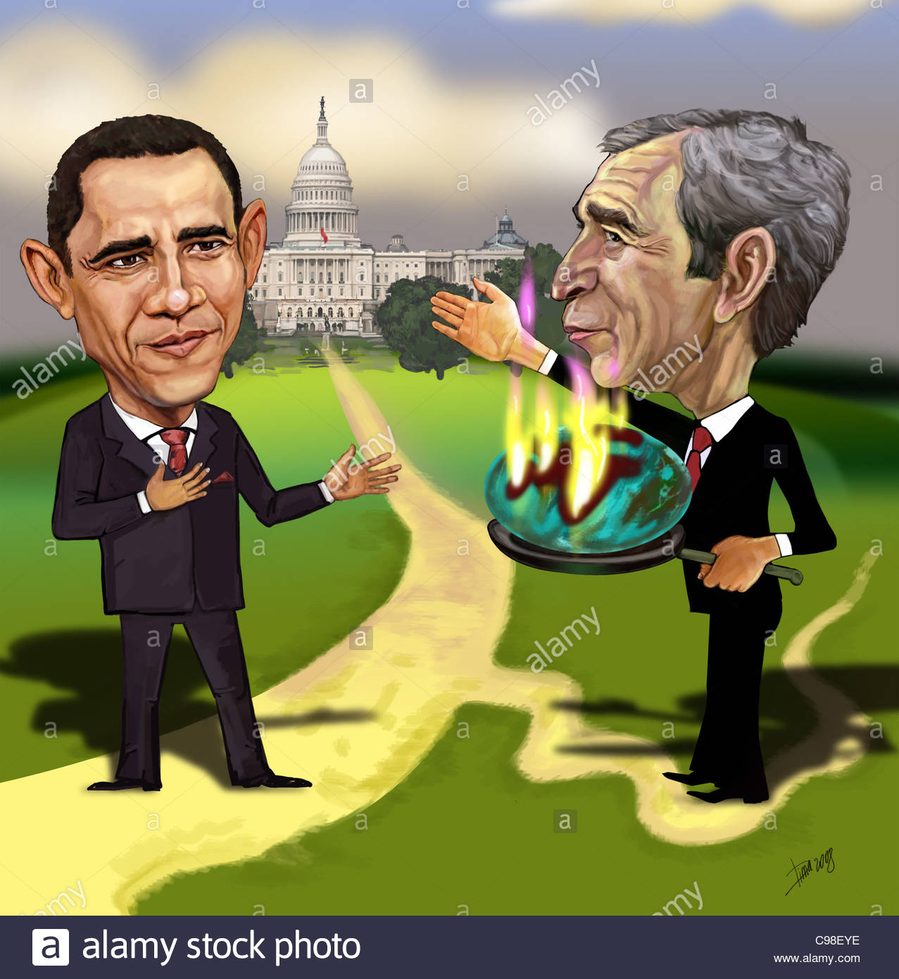 Usa America President Elections Cartoon Stock Photos & Usa America ...