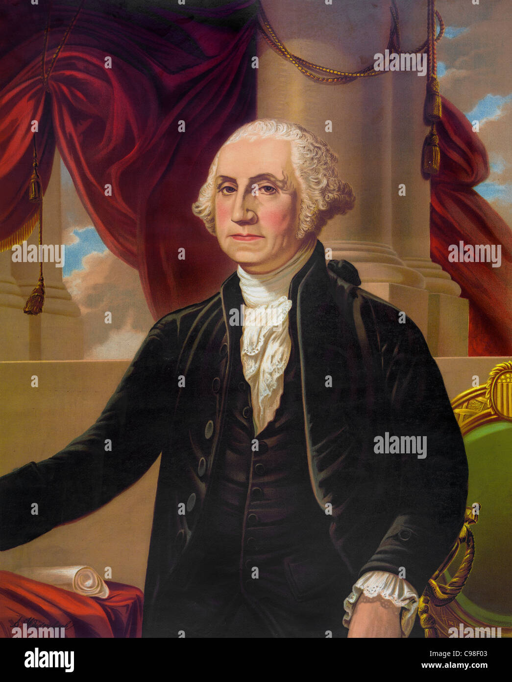 Portrait of george washington hi-res stock photography and images - Alamy