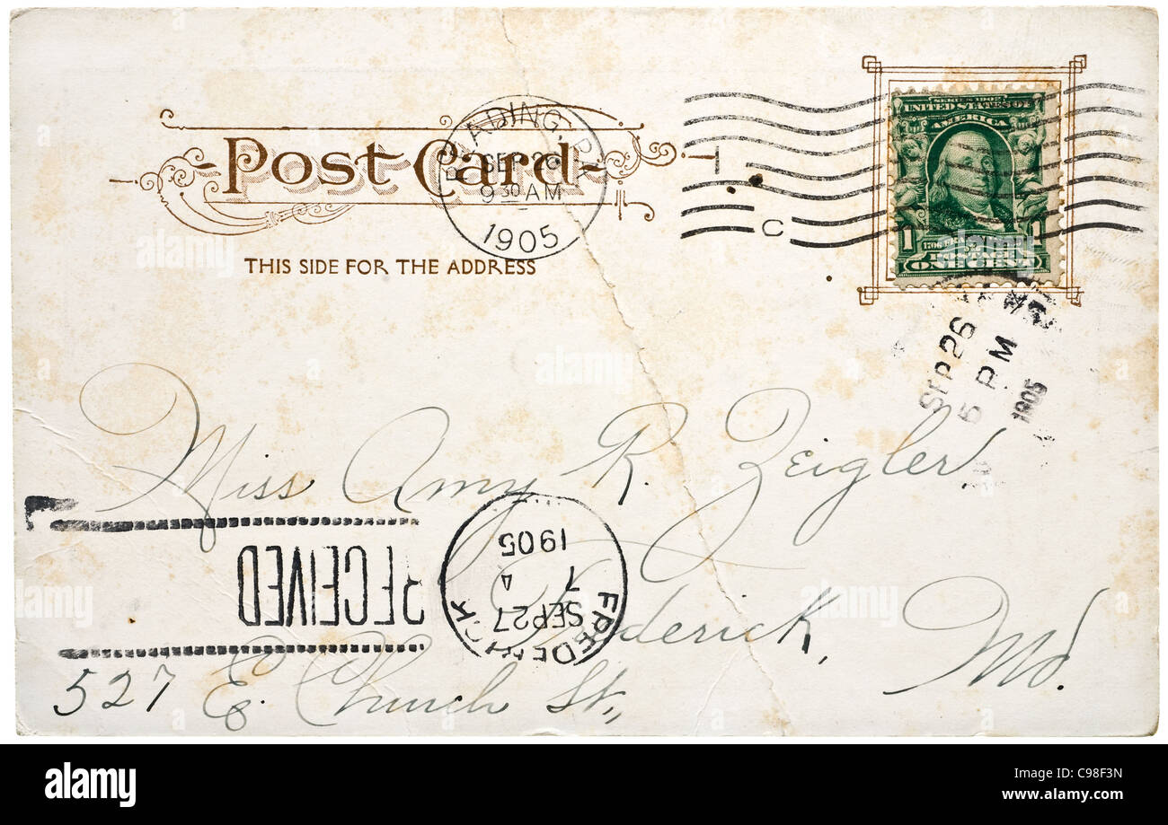 Postcard stamp hi-res stock photography and images - Alamy