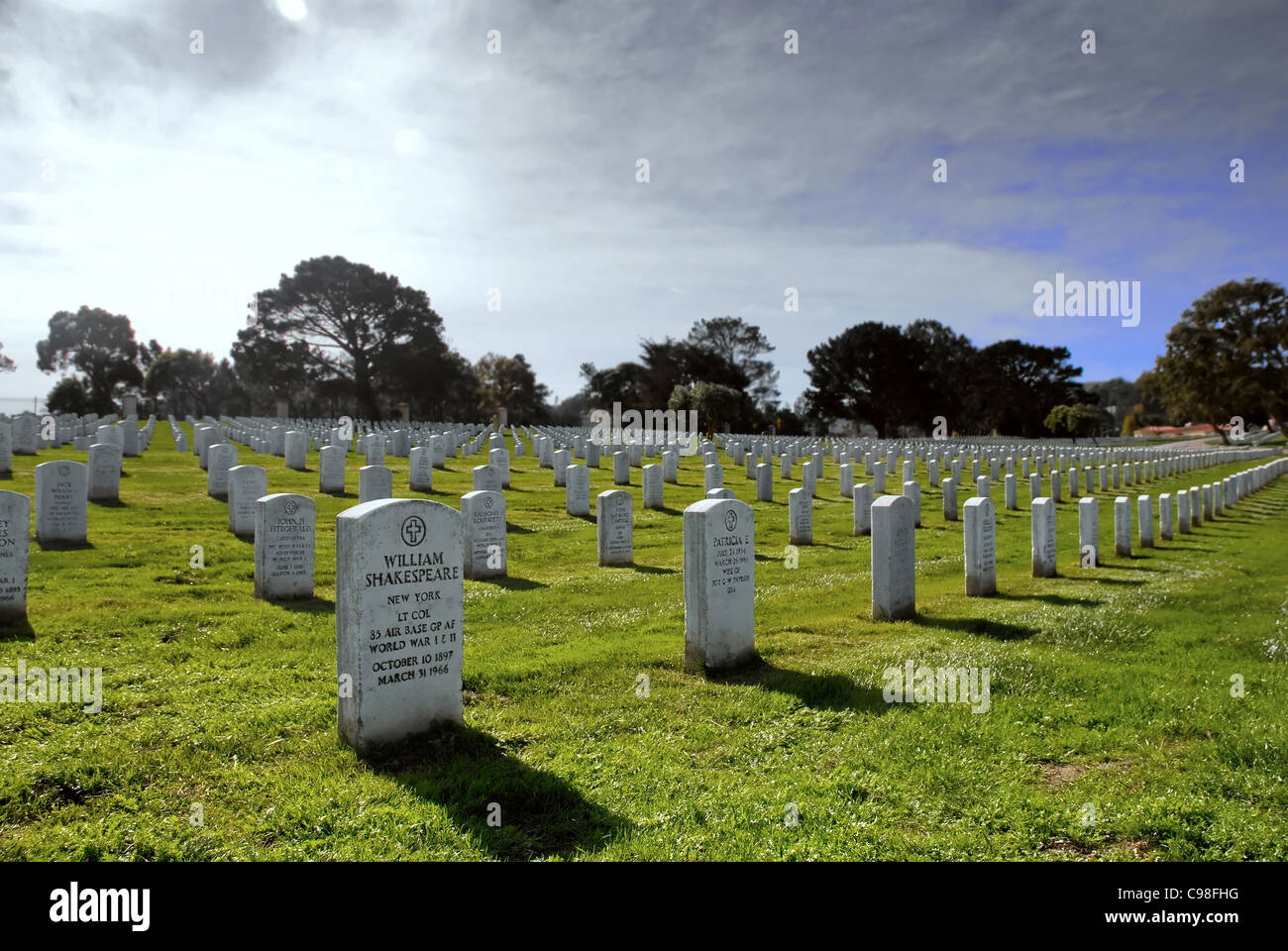 San Francisco National Cemetery in San Bruno, California Stock Photo ...