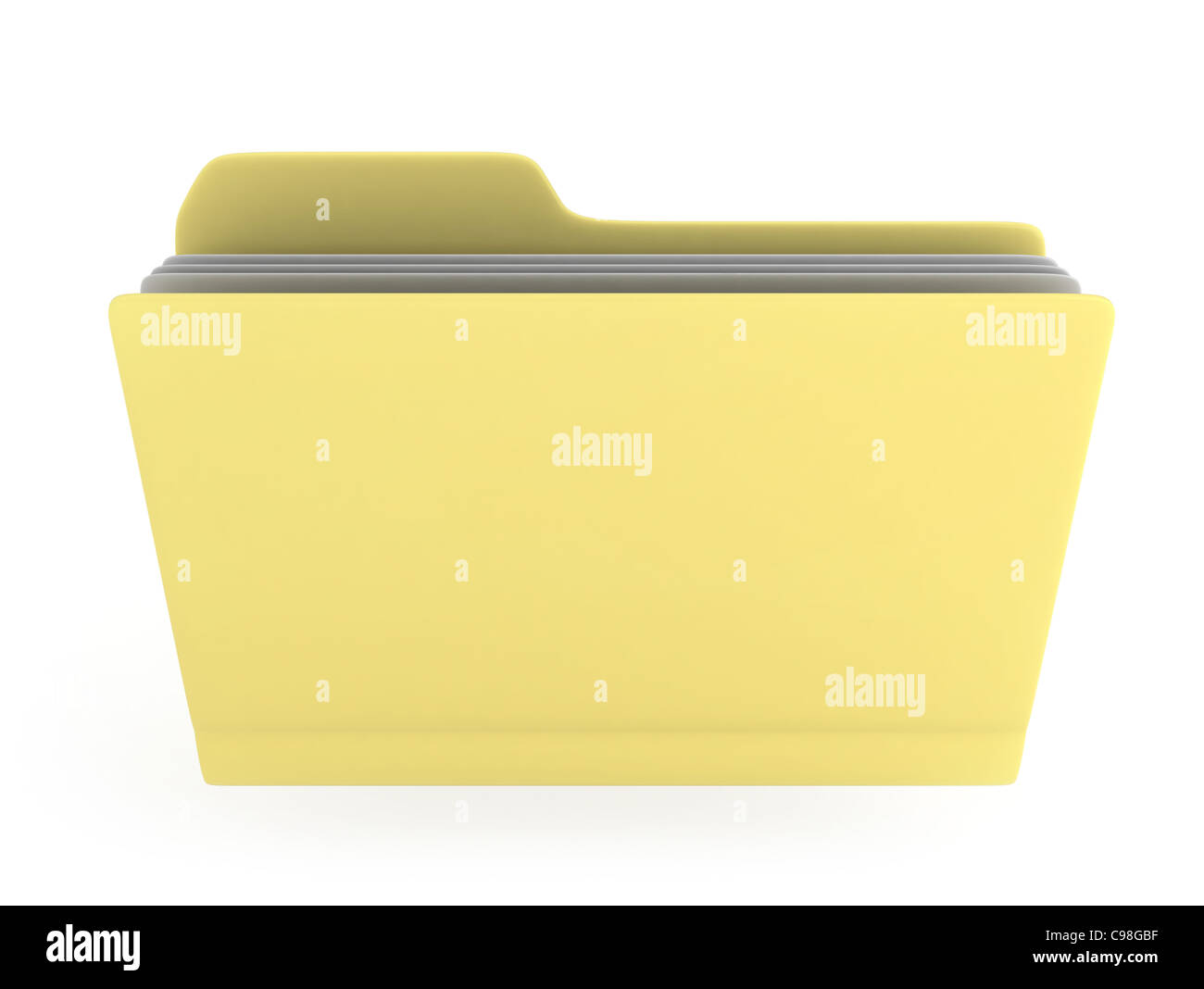 3D Illustration of a Folder with Files Stock Photo - Alamy