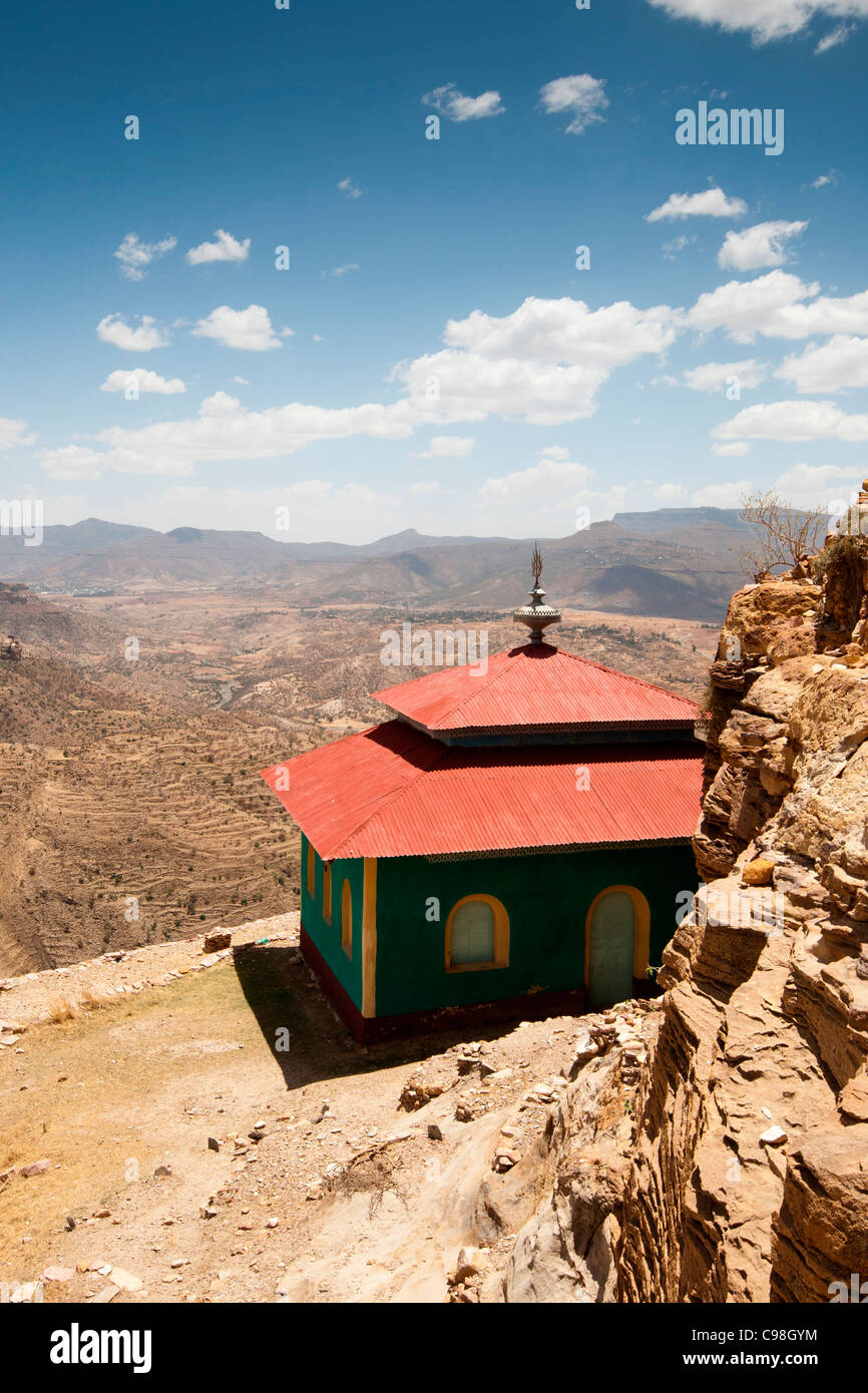 Breathtaking views from the mountain-top monastery Debre Damo on the ...