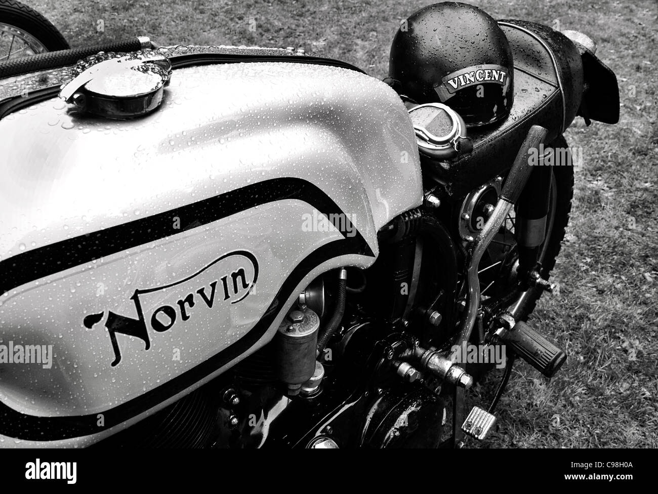 1950's Norvin Cafe racer British Motorcycle Stock Photo - Alamy