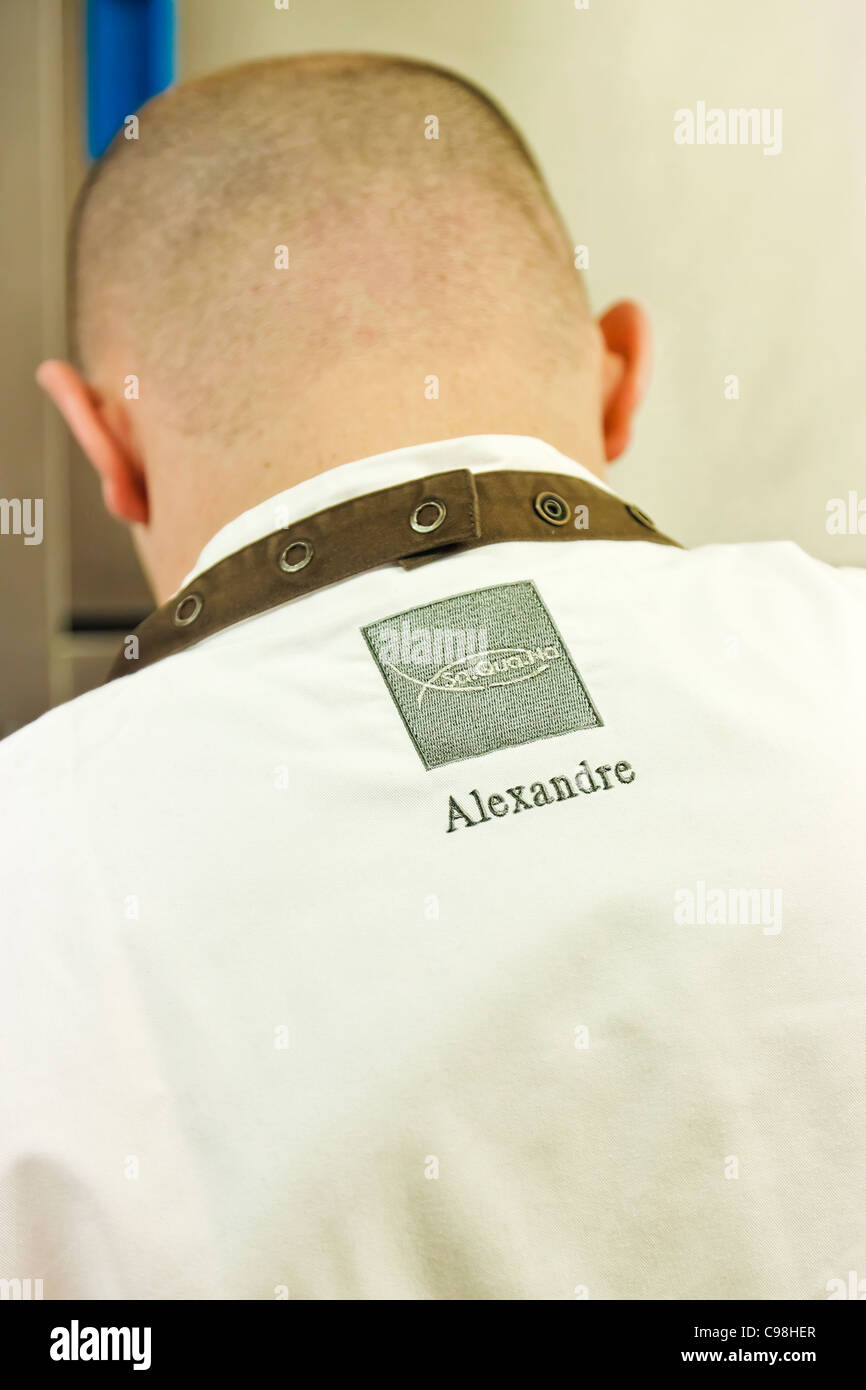 Back view of the Chef., Restaurant Sa Qua Na 22, pl. Hamelin Honfleur ...