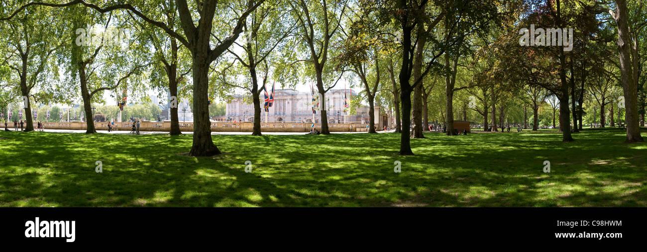 Buckingham palace green park hi-res stock photography and images - Alamy