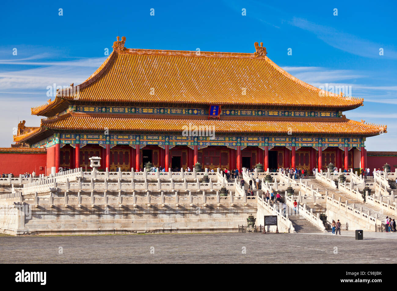 Hall of Supreme Harmony, Outer Court, Forbidden City, Beijing, Peoples ...