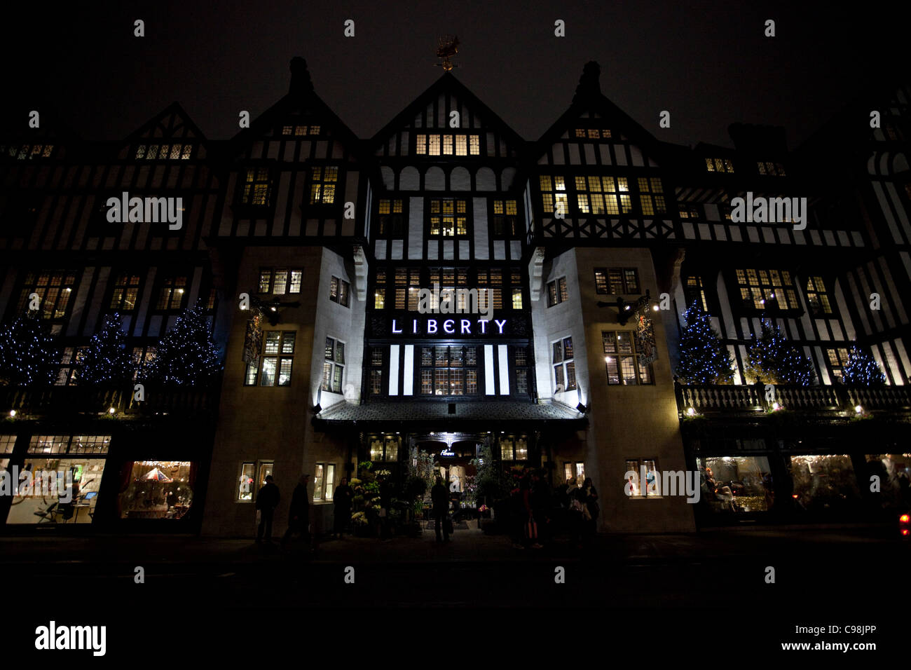 Liberty of london night hi-res stock photography and images - Alamy