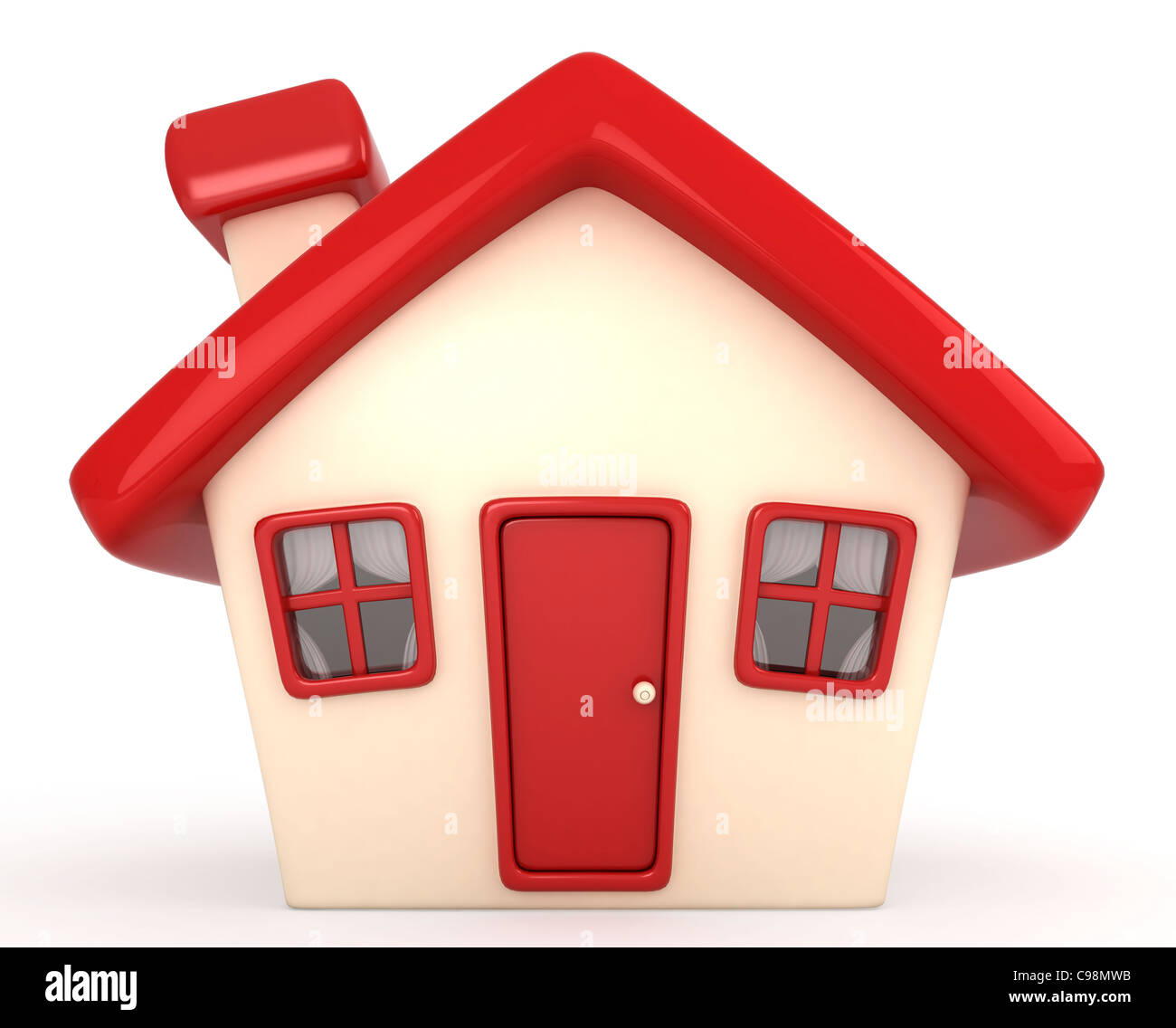 3D Illustration of a House Stock Photo - Alamy