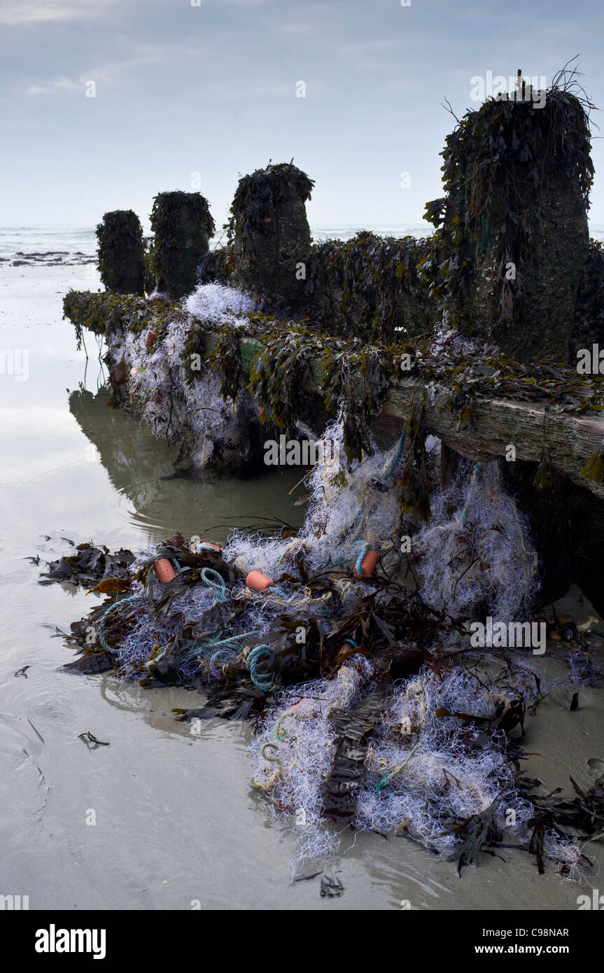 Discarded fishing nets hi-res stock photography and images - Alamy