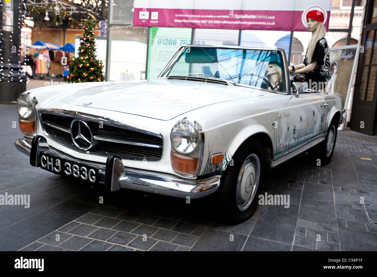 Mannequins on a Mercedes Benz car Stock Photo - Alamy
