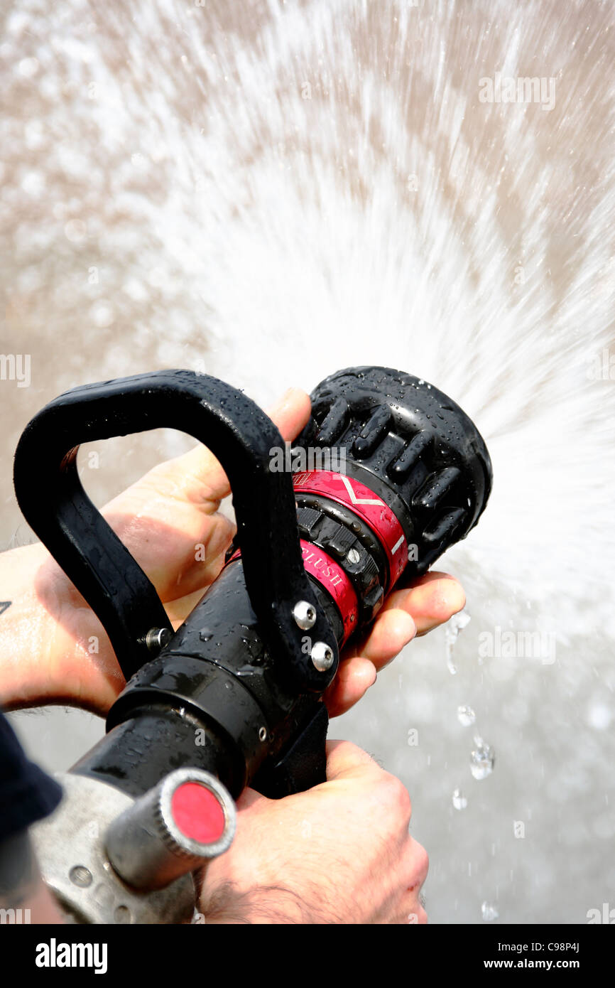 Nozzle fire hose reel hi-res stock photography and images - Alamy