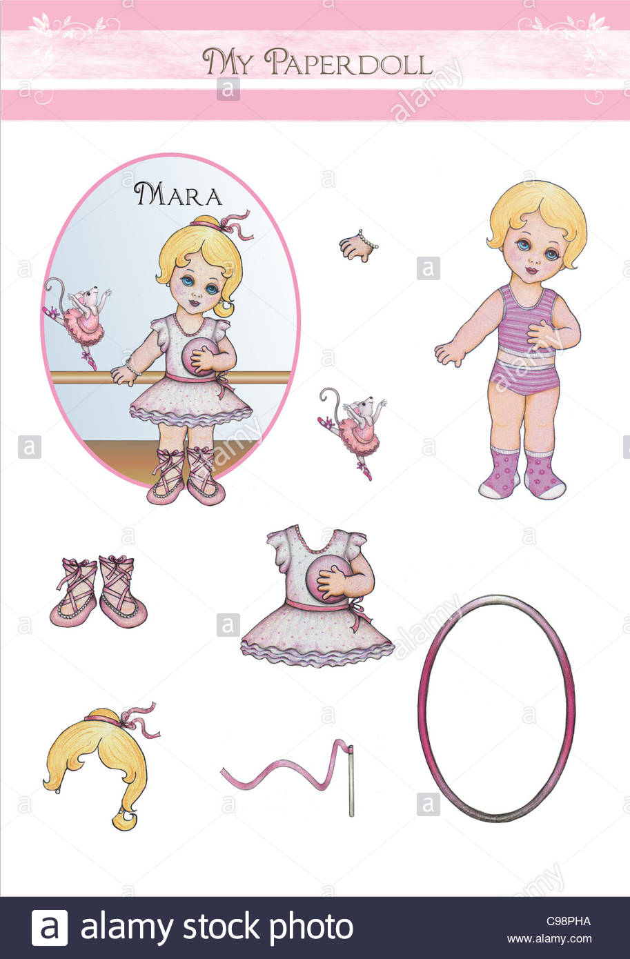 Paper Doll Girl Cut Out Stock Photos & Paper Doll Girl Cut Out Stock ...